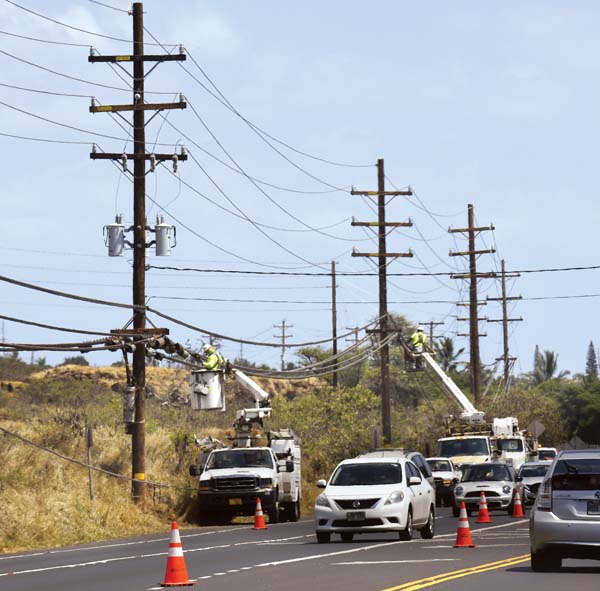 Power poles fixed; all power restored | News, Sports, Jobs - Maui News